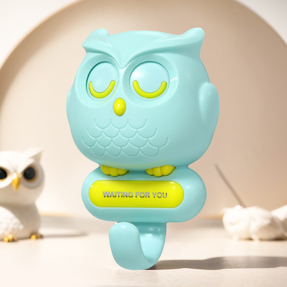 Kawaii Owl Key Holder Cute Owl Wink Hooks for Hat Purse Bag Towel ...