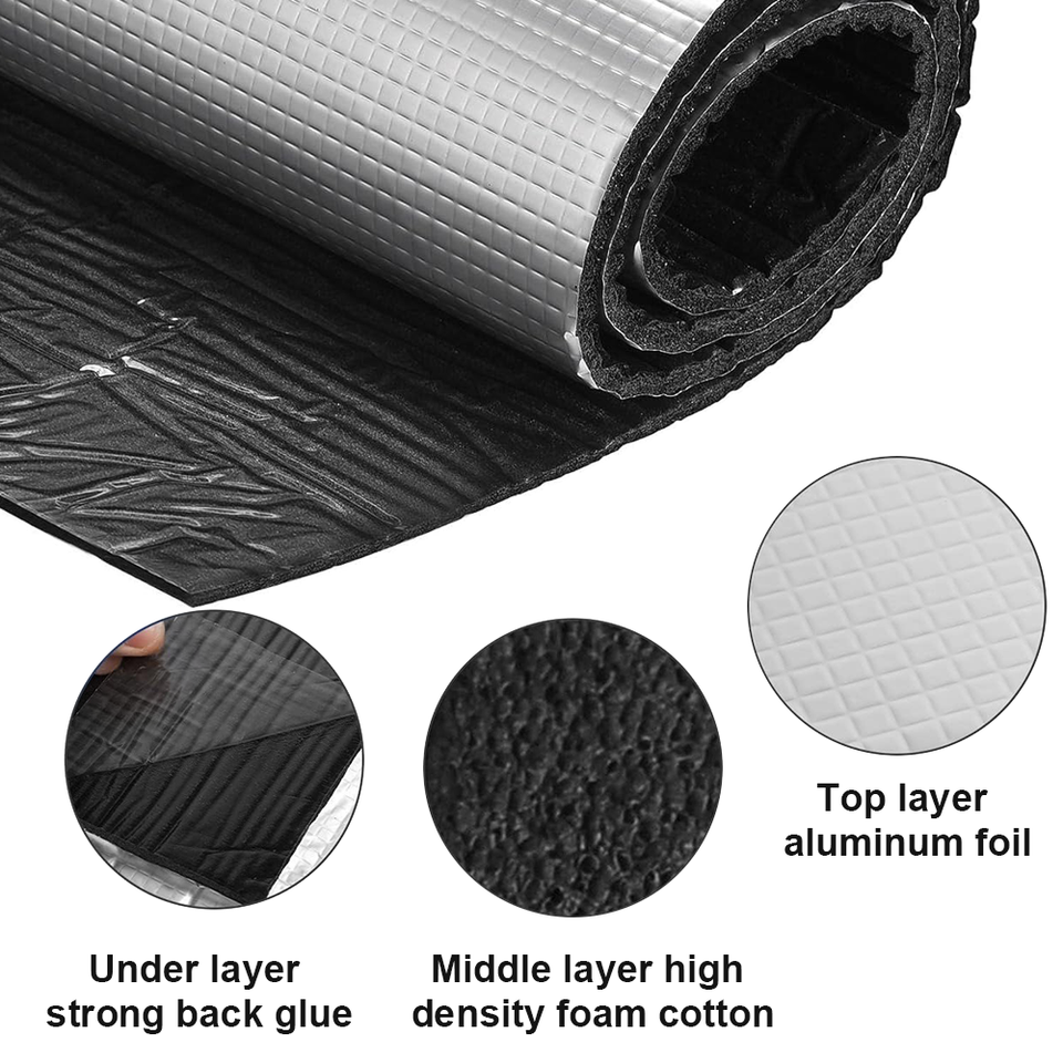 1Mx5M Sound Deadener Roller Car Insulation Mat Heat Shield Noise ...