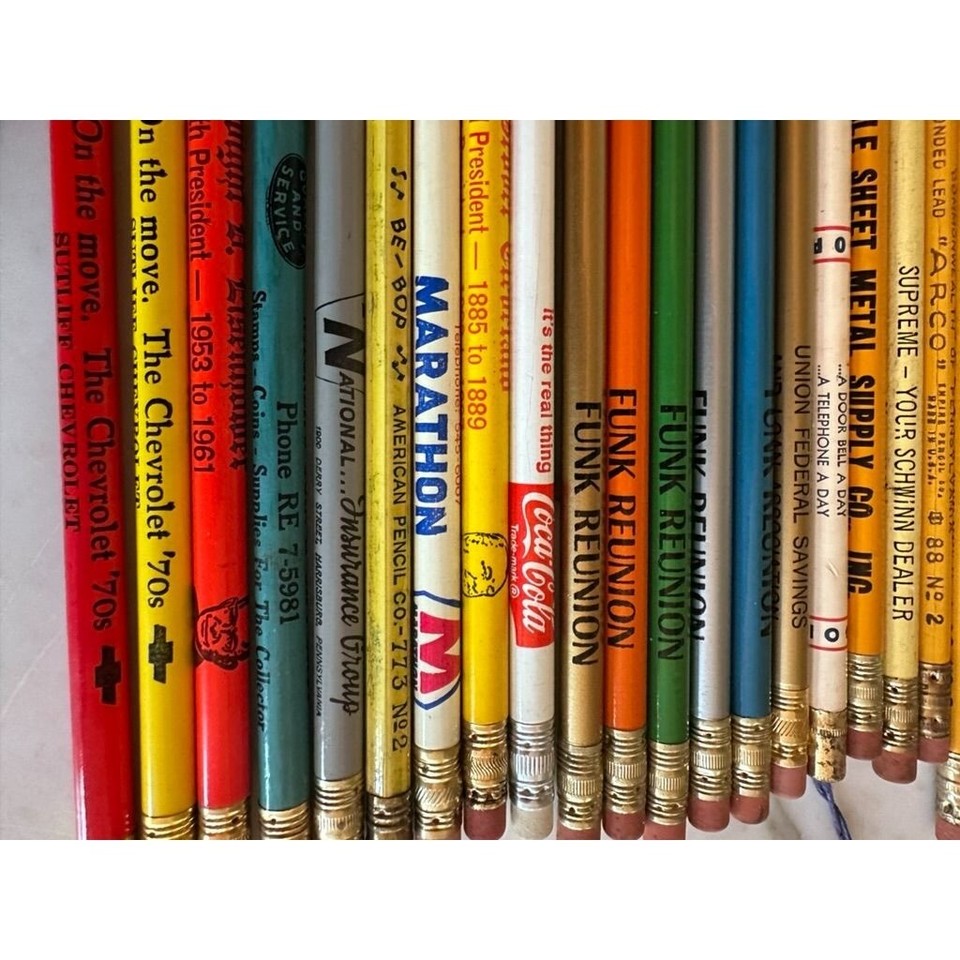 Vintage Advertising Pencils Lot - Assorted Brands & Colors | eBay