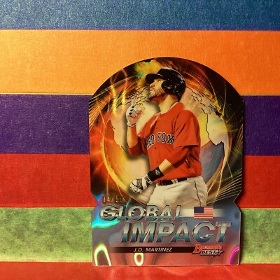 2022 Bowman's Best J.D. MARTINEZ Global Impact /50 Die Cut #GI-4 Red ...