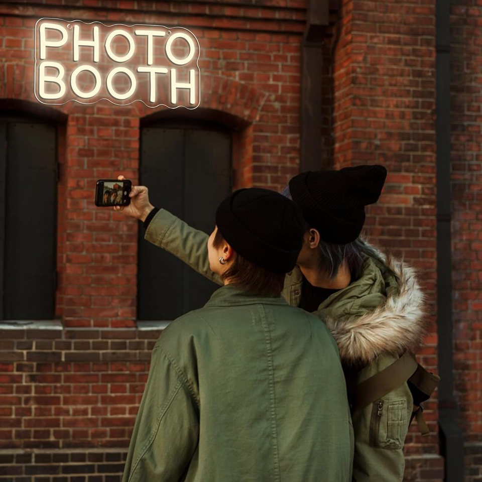 Photo Booth Neon Sign, Dimmable Photo Studio Sign Led Neon Light Led ...