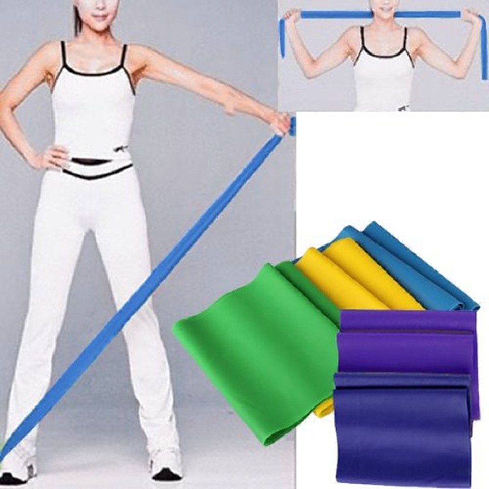 Portable Elastic Band Fitness Bands Adjustable Resistance Training | eBay