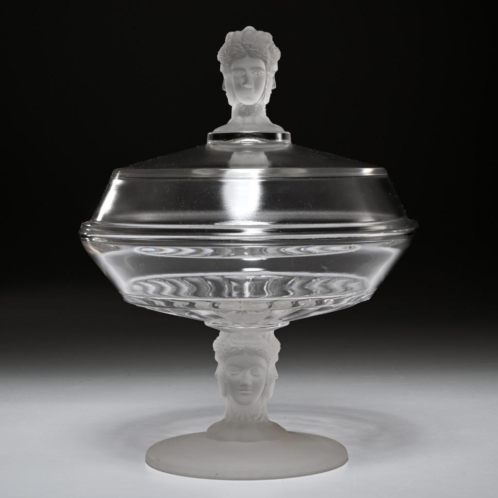 Duncan Three Faces Neoclassical Roman Greek Vanity Compote Dish EAPG ...