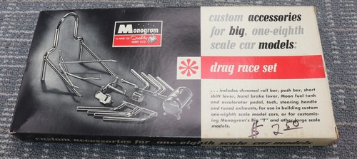 Monogram NOS 1963 Drag Race Set 1:8 Accessory Model Kit AK203-79 Big T ...