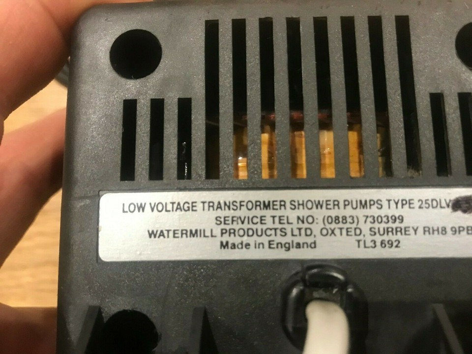 Grundfos Watermill Low Voltage Shower Pump Transformer - PC25DLV Danube ...