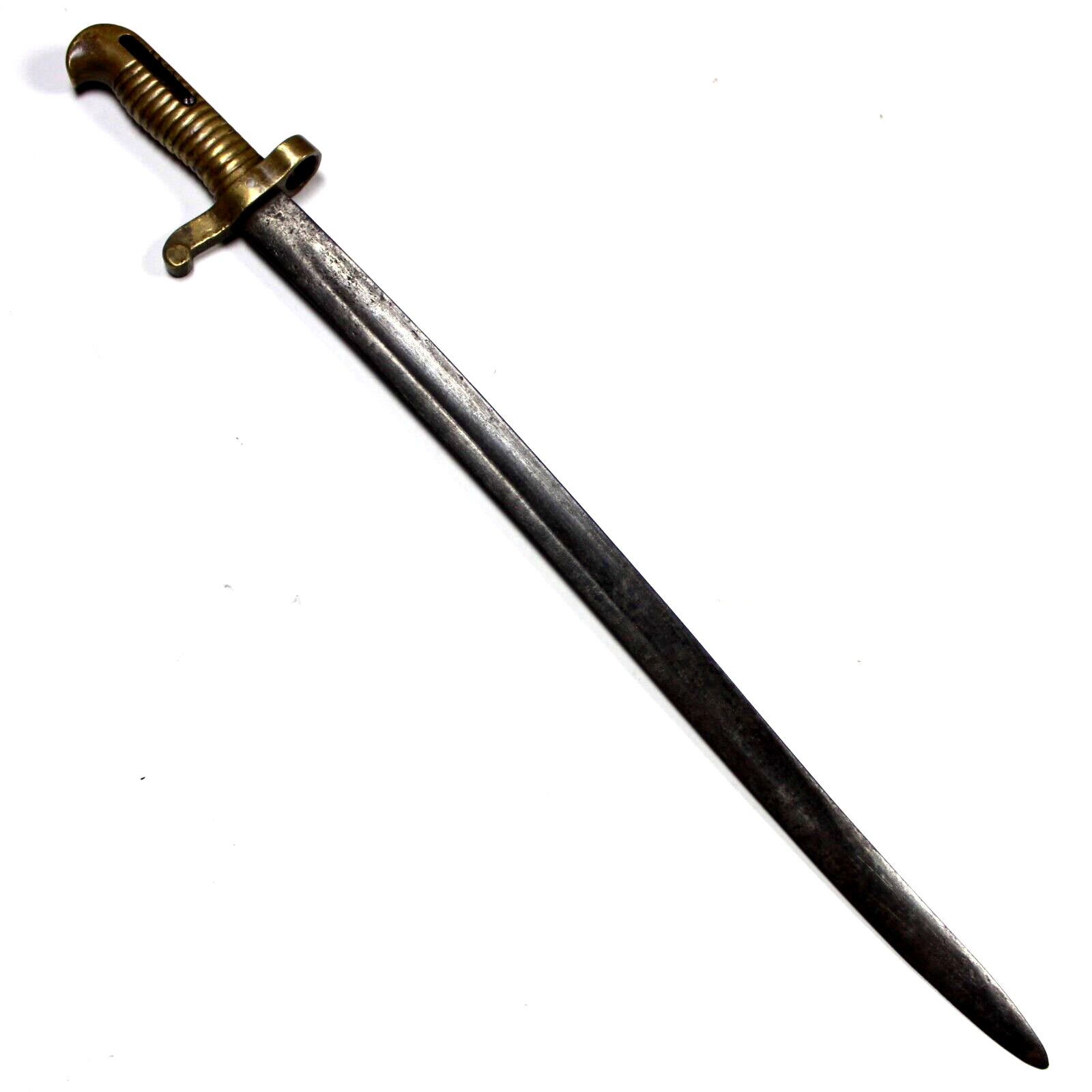 CIVIL WAR BRASS HANDLE M-1859 SHARP'S SABER BAYONET NUMBERED 68 | eBay