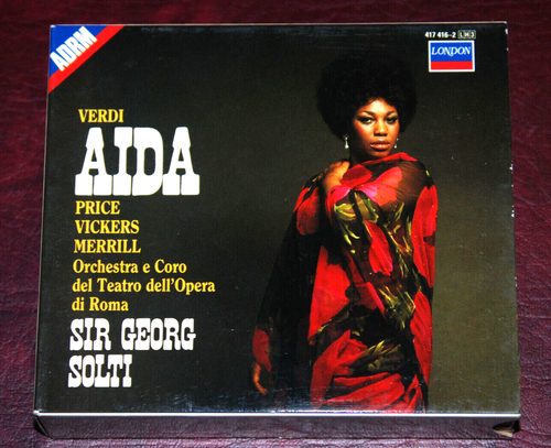 Verdi: Aida, Sir Georg Solti, Price/Jon Vickers (CD, Aug-1987, 3 Discs ...