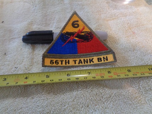 56th Tank Battalion 6th Armored Division Color Patch (DRAW#C9) | eBay