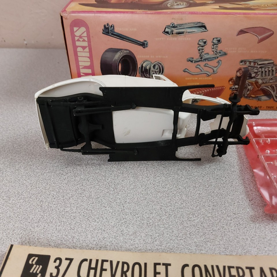 AMT 37 Chevy Stovebolt Convertible Orig Issue Model Kit T316-200 1/25 ...