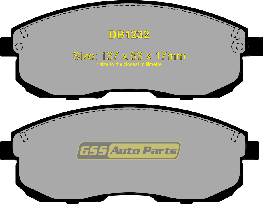 RDA Front Extreme Heavy Duty Brake Pads RDX1232SM DB1232 suits 180Sx ...