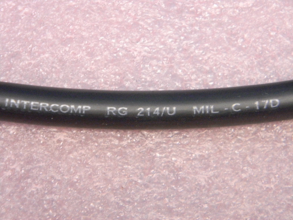 RUGGED Mil-Spec BNC(m)-(m) 6’ RF Cable Assembly RG214/U MIL-C-17D ...