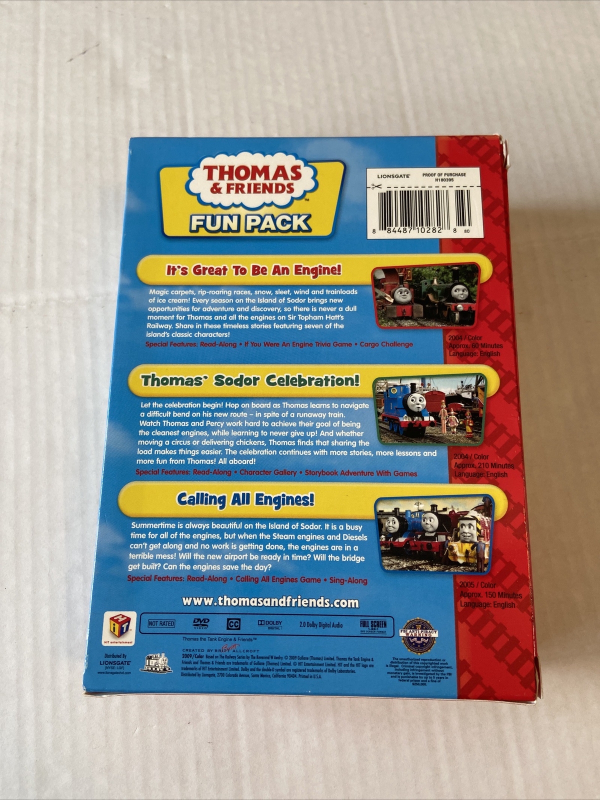 Thomas Friends: Fun Pack (DVD, 2009, 3-Disc Set) 884487102828 | eBay