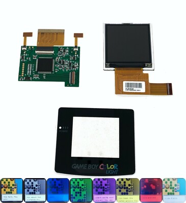 Nintendo GBC Game Boy Color Backlight Mod Kit With 8 Color Palettes ...