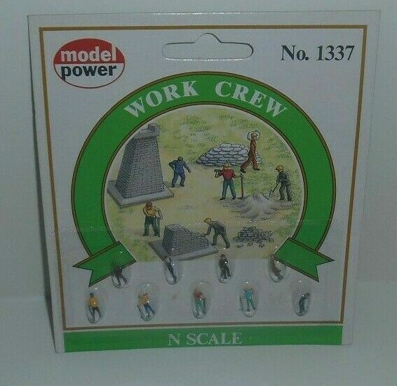 N Scale Figures Model Power 1337 Hand Painted Work Crew 12 People for ...