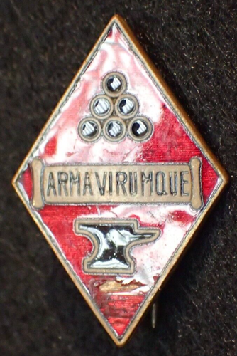 WWII US Army Ordnance Replacement Training Center DI Crest Enamel Pin ...