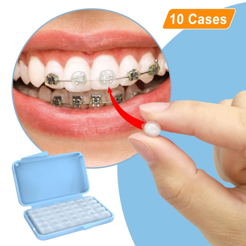 Cera Ortodontica per Apparecchio Cera Dentale 10 Scatole/50 Strisce BVN ...