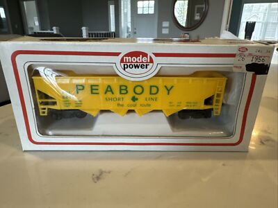 HO Scale Model Power Peabody PSL 6671 4 bay open hopper yellow | eBay