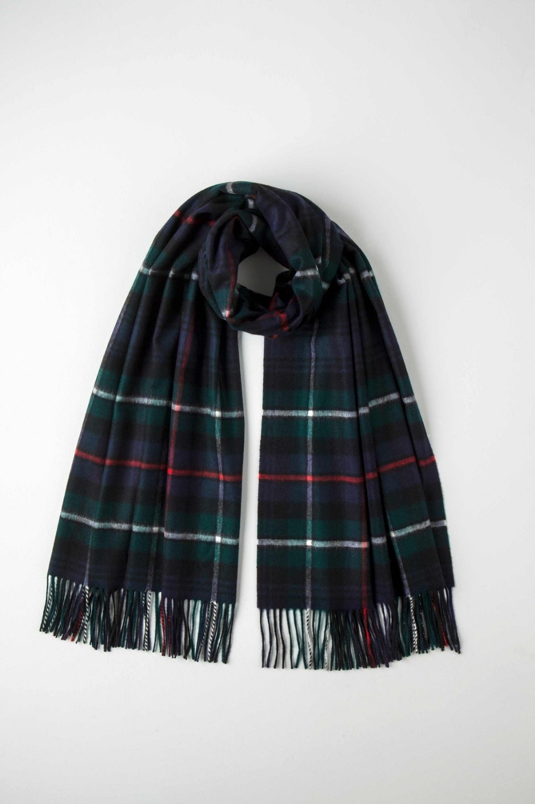 Johnstons of Elgin Cashmere/Wool Hunting Frazier Tartan Scarf Made is ...