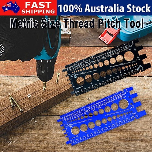 Screw Bolt Nut Thread Measure Gauge Size Checker Inch Standard Metric ...