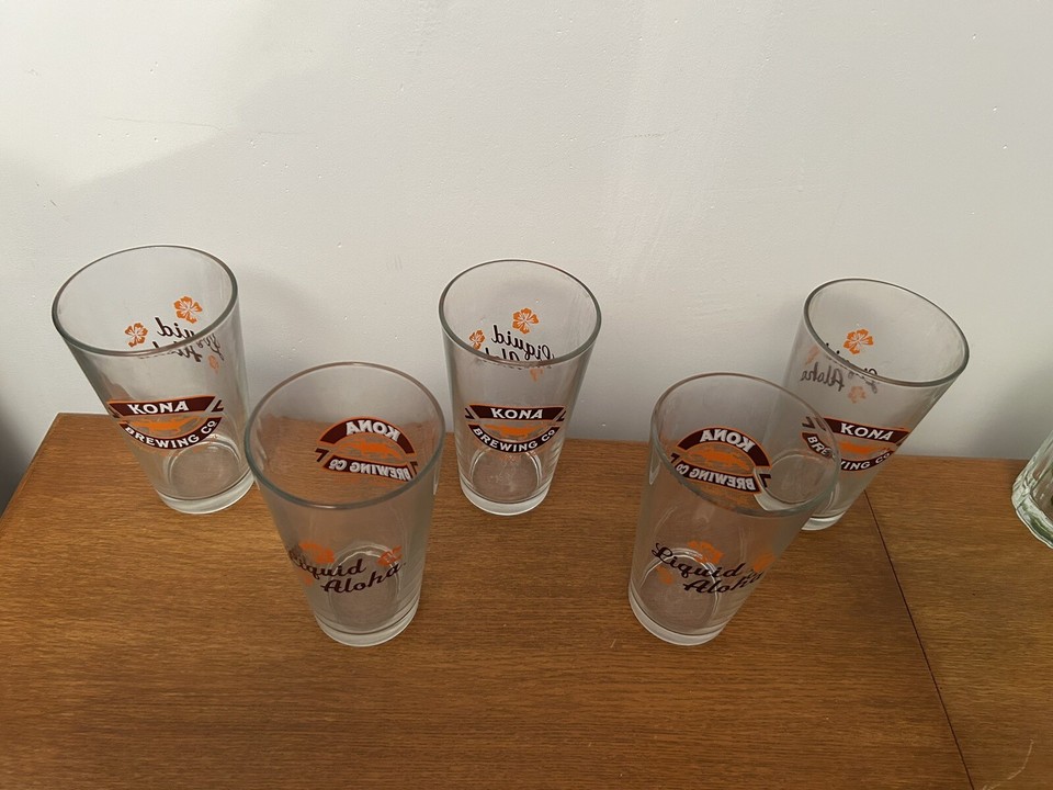 Five Kona Brewing Company Liquid Aloha Hawaii 16 Ounce Pint Glass | eBay