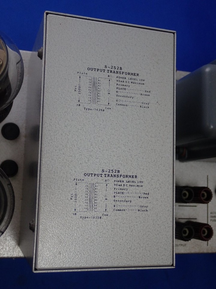 ADVANCE MODEL M-501 300B tube amplifier #53 | eBay