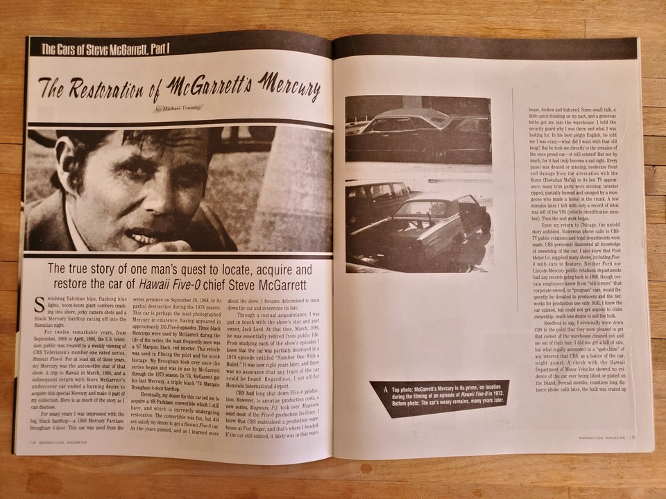 Barracuda Magazine #03 Jack Lord Hawaii Five-0 Fatty Arbuckle Pinup ...