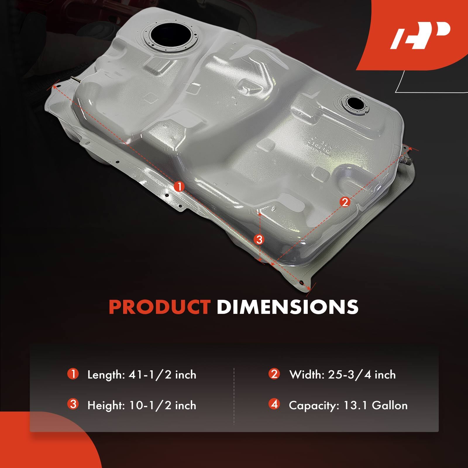 13.1 Gallons Fuel Tank for Toyota Matrix 09-13 Pontiac Vibe 09-10 AWD ...
