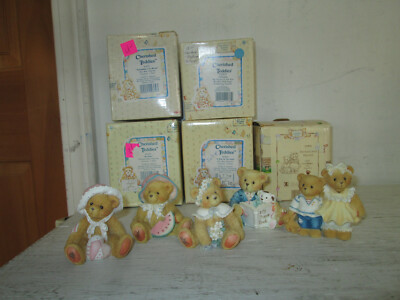 Lot of 5 Cherished Teddies Figurines w/Boxes, Great Used Condition | eBay