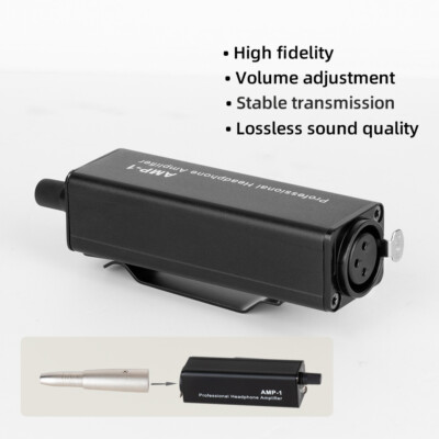 Personal In-Ear Monitor Headphone Amplifier XLR Stereo Input Volume ...