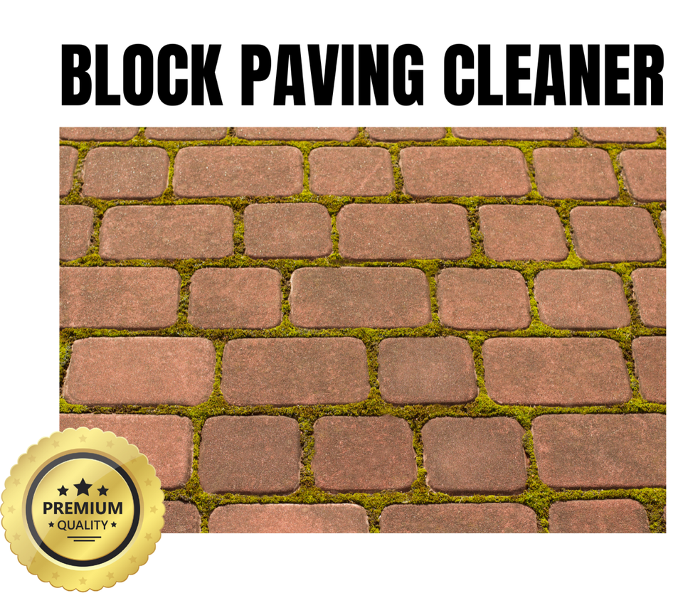 Block Paving Driveway Cleaner Makes 5L Black Grease Remover Algae Moss ...