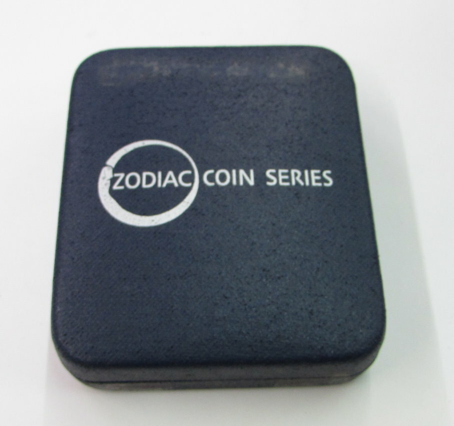 2003 Cook Island, Zodiac Coin Series, 50 c Nickel Color PF Coin, 12 ...