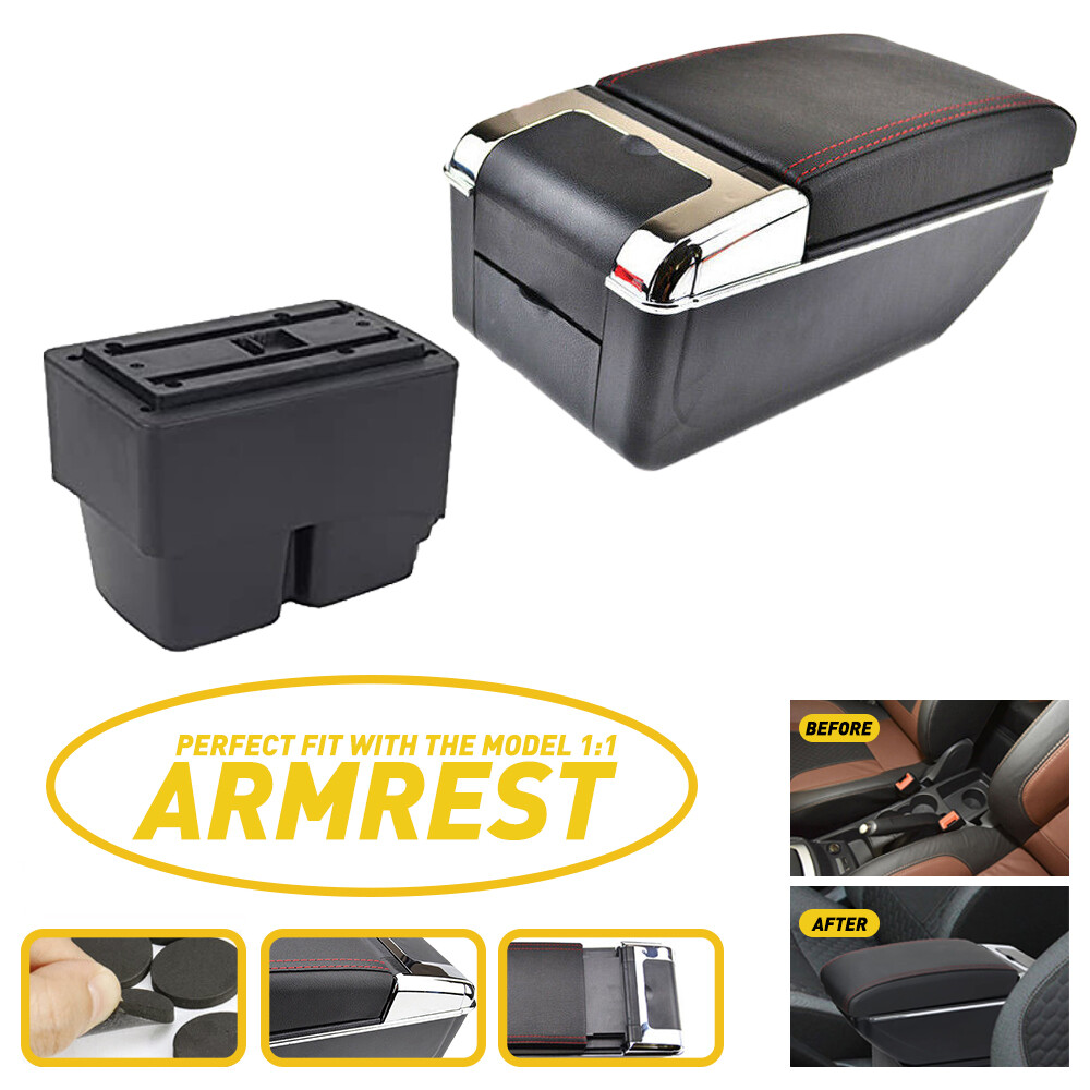 For Ford Fiesta Mk7 2009-2017 Arm Rest Centre Console Storage Box ...