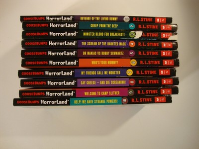 Lot of 10 Goosebumps Horrorland Books Numbers # 1-10 by R.L. Stine | eBay