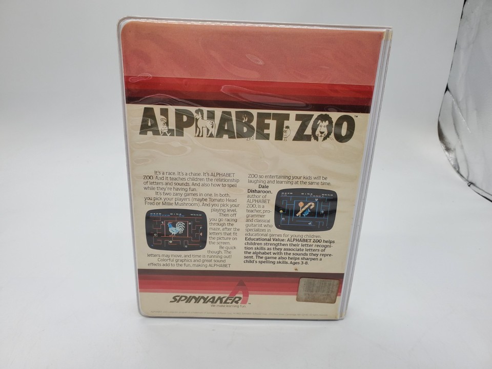Alphabet Zoo (Spinnaker, Commodore 64, 1983, Cartridge) CIB - TESTED ...