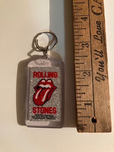 ROLLING STONES VINTAGE Lucite Keychain Key Ring 2003 Glitter | eBay