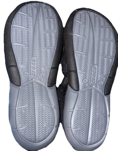 Crocs W9 Swiftwater Mesh Sandal Black/Slate Grey NWT | eBay