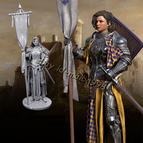 Joan of Arc 3D Print Garage Kit Figure Model Kit Unpainted Unassembled ...