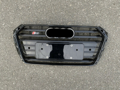 Für Audi A4 B9 2017-2019 S4 Stil Grill Kühlergrill Frontgrill Glänzend ...