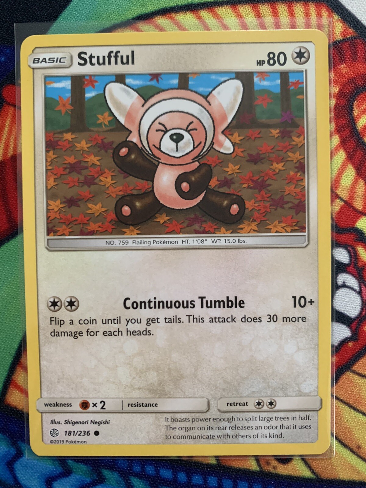 Stufful 181/236 - Common Pokemon Card - Cosmic Eclipse Set (2019) - NM ...