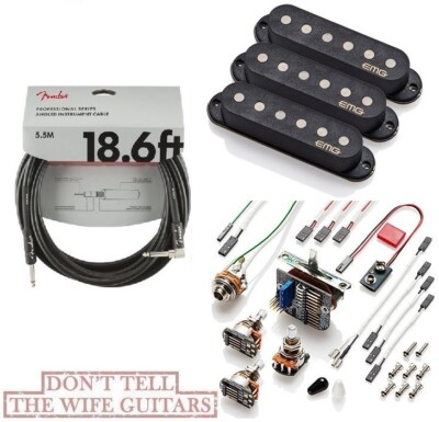 EMG CROSSROADS RA-2 RETRO ACTIVE BLACK STRAT SINGLE COIL ALNICO 2 ...