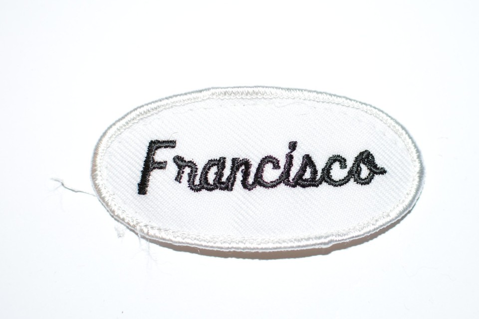 Employee Embroidered Worker Name Tag Sewn Patch for Uniform Work Shirt ...