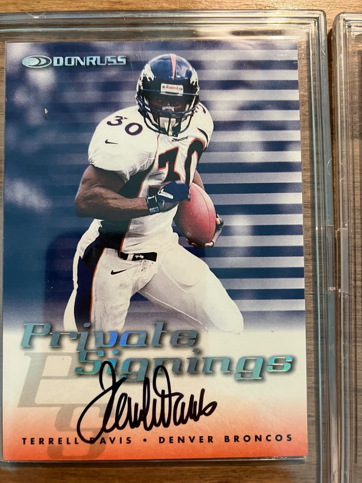 1999 donruss private signings Hall of Famer Terrell Davis Autograph | eBay