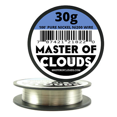Ni200 - 100 ft 30 Gauge AWG Pure Nickel 200 Non Resistance Wire 0.254mm ...