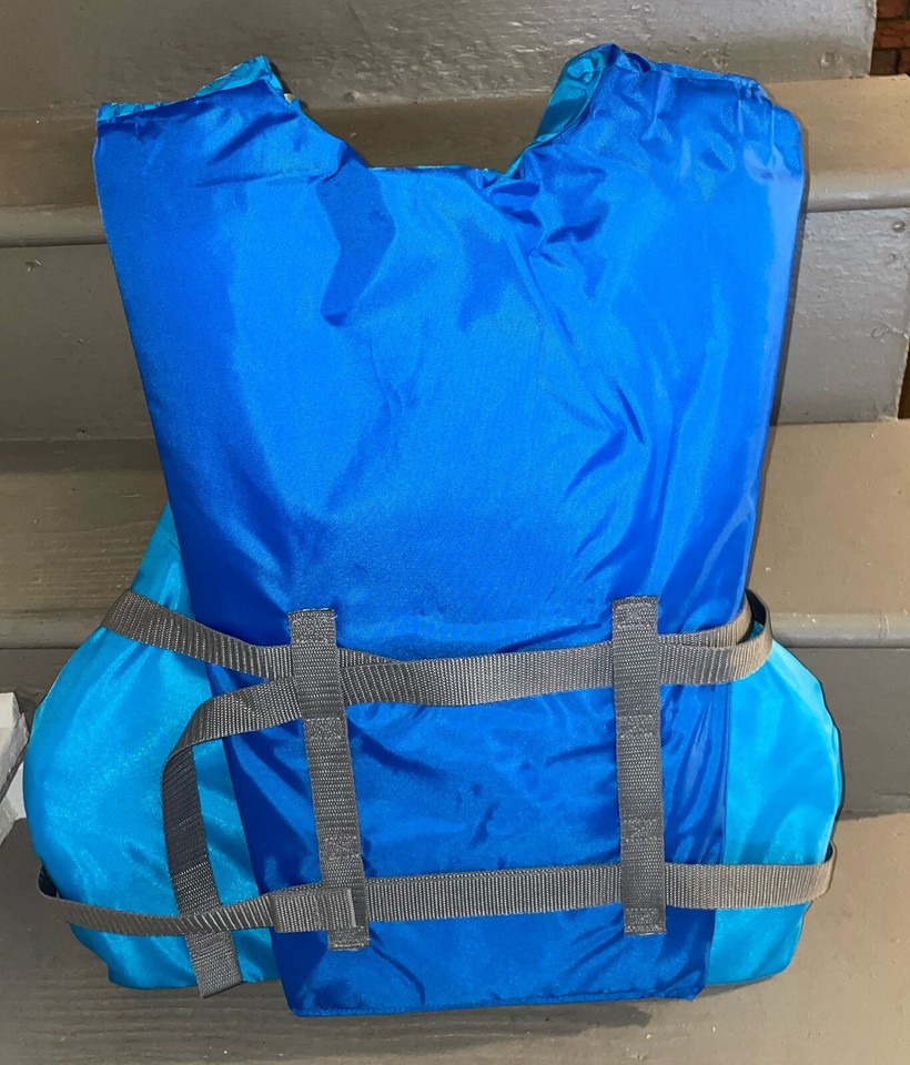 X2O Universal Life Jacket Adult 2X 3X Vest Preserver Type III Blue USCG ...