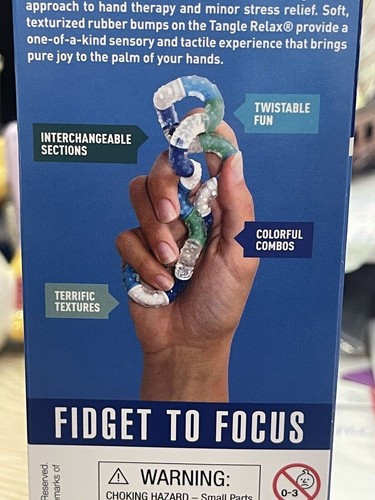 Tangle Relax All Natural Twistable Therapy Device Fidget Toy ADHD Anxiety Stress for sale online ...