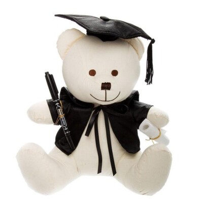 Graduation Message Autograph Signature Bear with 10"/25cm NEW | eBay
