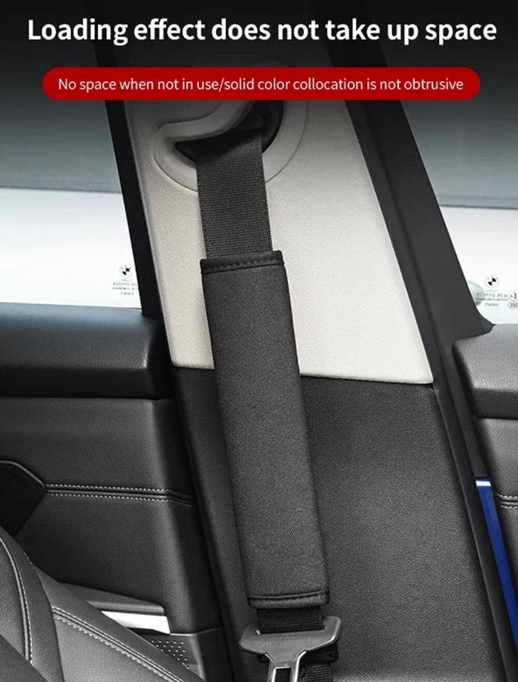 2-Pack Universal Seat Belt Covers – Soft Shoulder Pad Strap Protectors ...