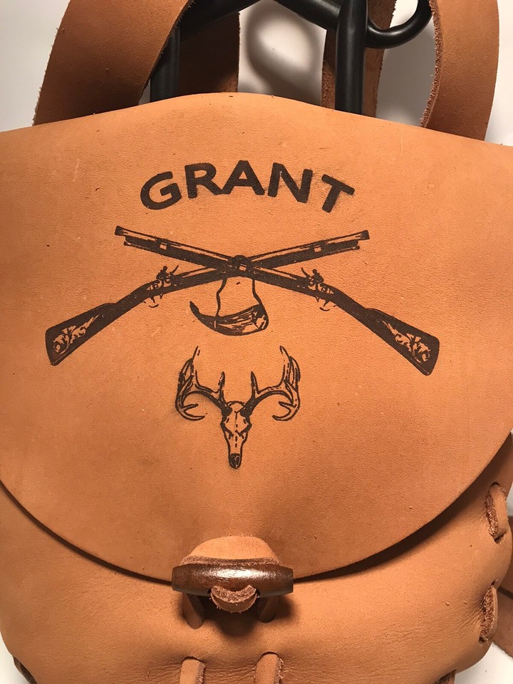 Handcrafted Guns Personalized Leather Bag Muzzleloading Hunting ...