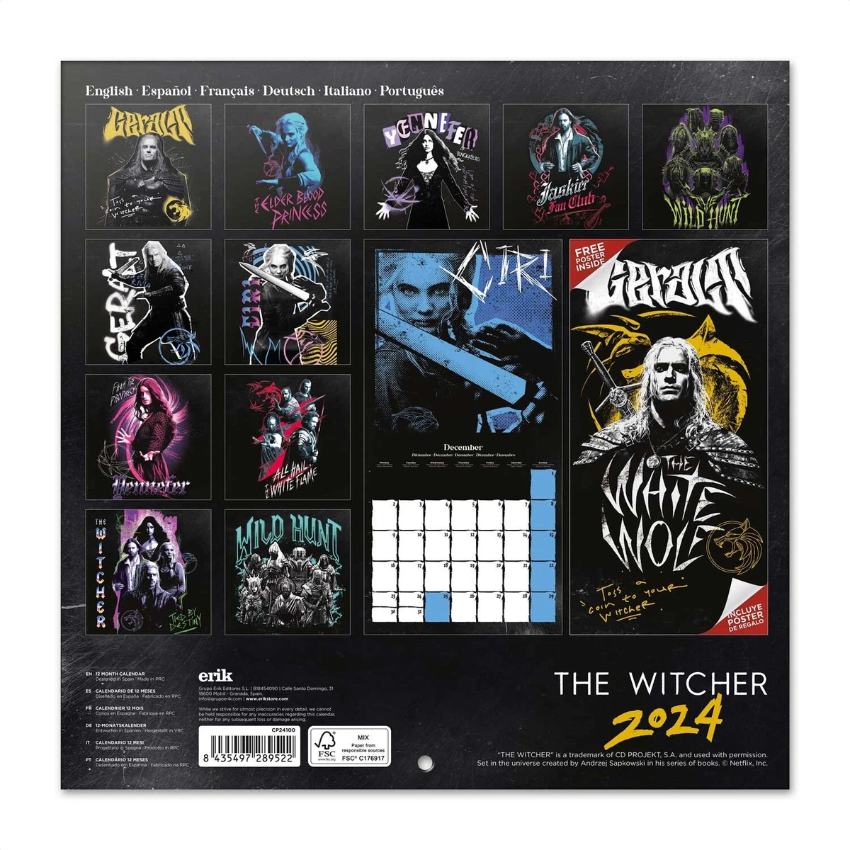 Calendar 2024 Felder - Dusty Glynnis