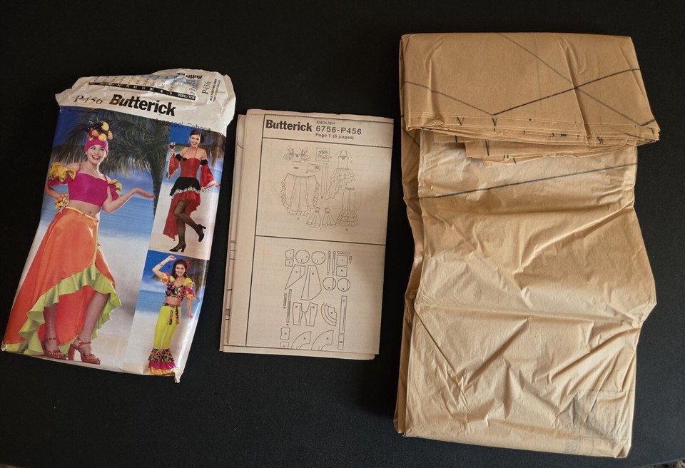 Latin Dance Salsa Costume Misses Butterick P456 Sewing Pattern Tutti ...